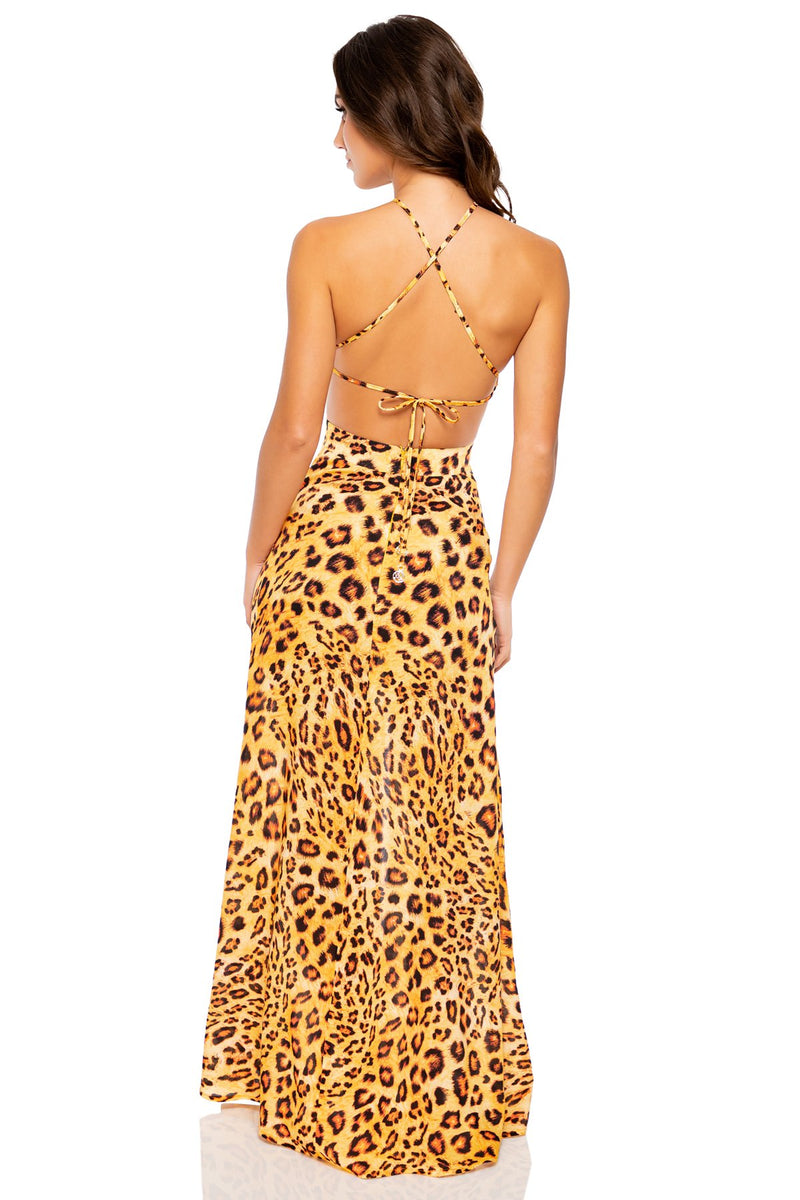 LULI WILD - Halter Cut Out Dress • Multicolor – Luli Fama